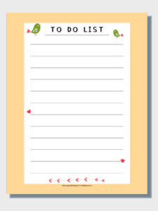 Free Printable To-Do Lists/Notes