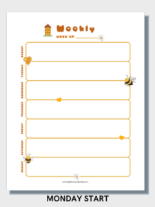 Free Weekly Plan Printable