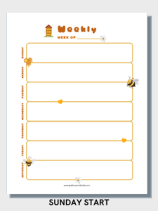 Free Weekly Plan Printable
