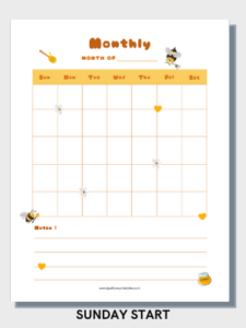 Free Printable Monthly Plan - Just Love Printables