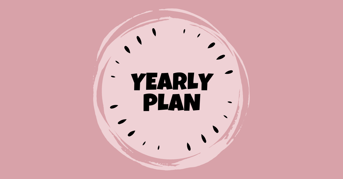 Free Printable Yearly Plan - Just Love Printables