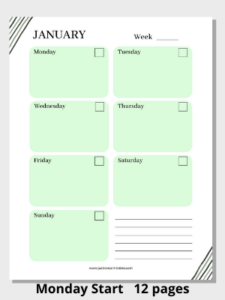 Free Weekly Plan Printable