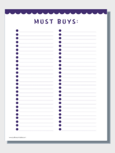 Free Printable Menu/Kitchen - Just Love Printables