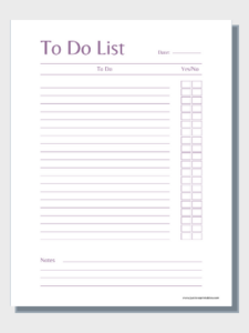 Free Printable To-Do Lists/Notes
