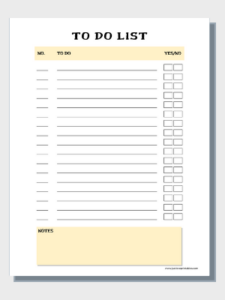 Free Printable To-Do Lists/Notes