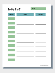 Free Printable To-Do Lists/Notes