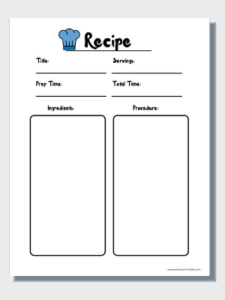 Free Printable Menu/Kitchen - Just Love Printables