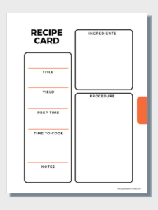 Free Printable Menu/Kitchen - Just Love Printables