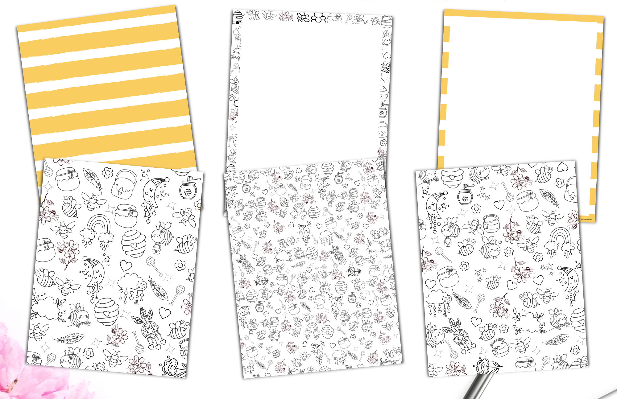 100-Page Bumblebee-Themed Student Planner - Just Love Printables