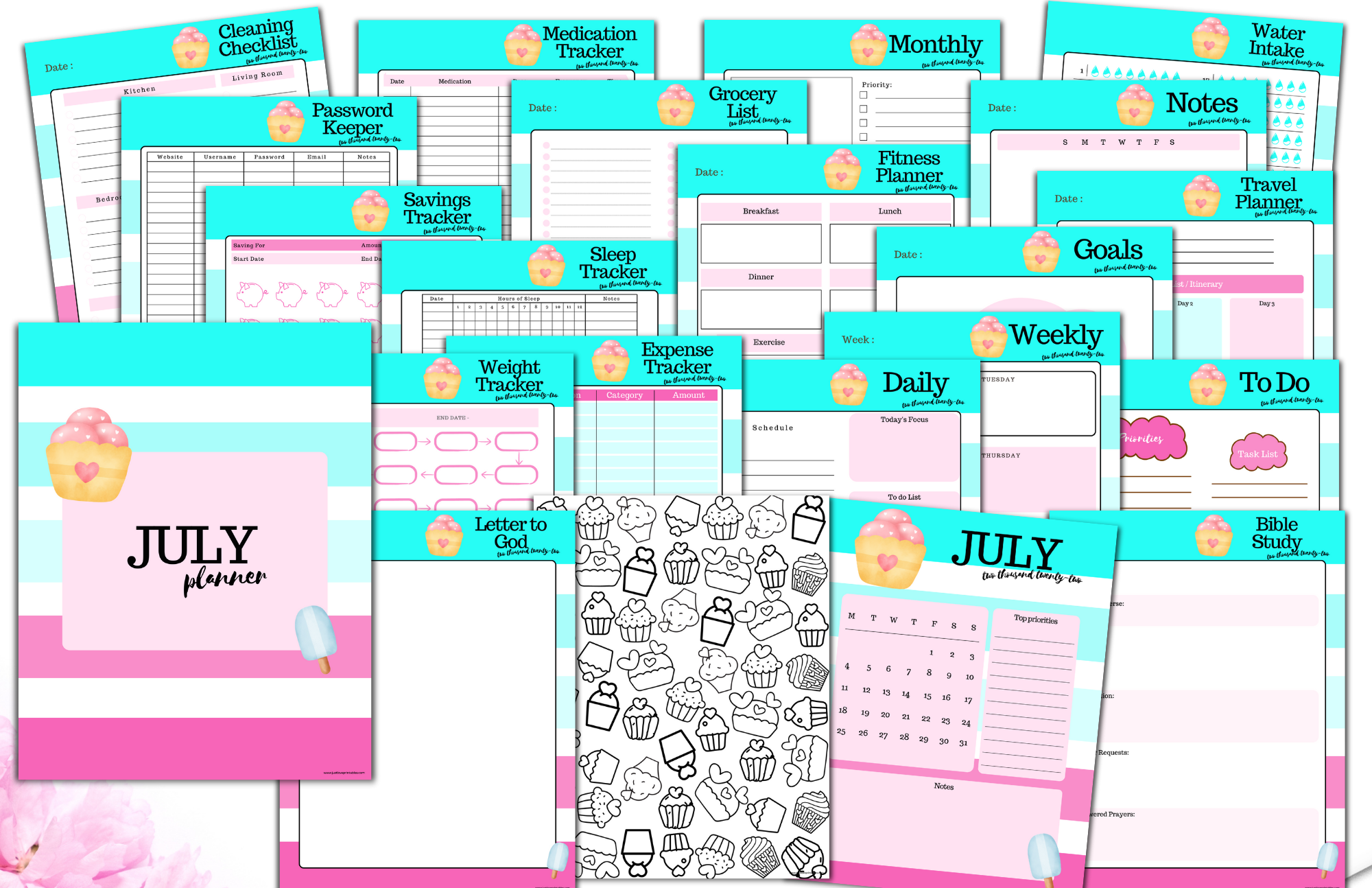Free July 2022 Planner - Just Love Printables