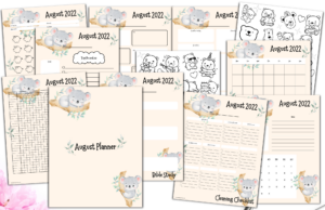 Free August 2022 Planner - Just Love Printables