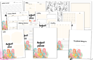 Free August 2022 Planner - Just Love Printables