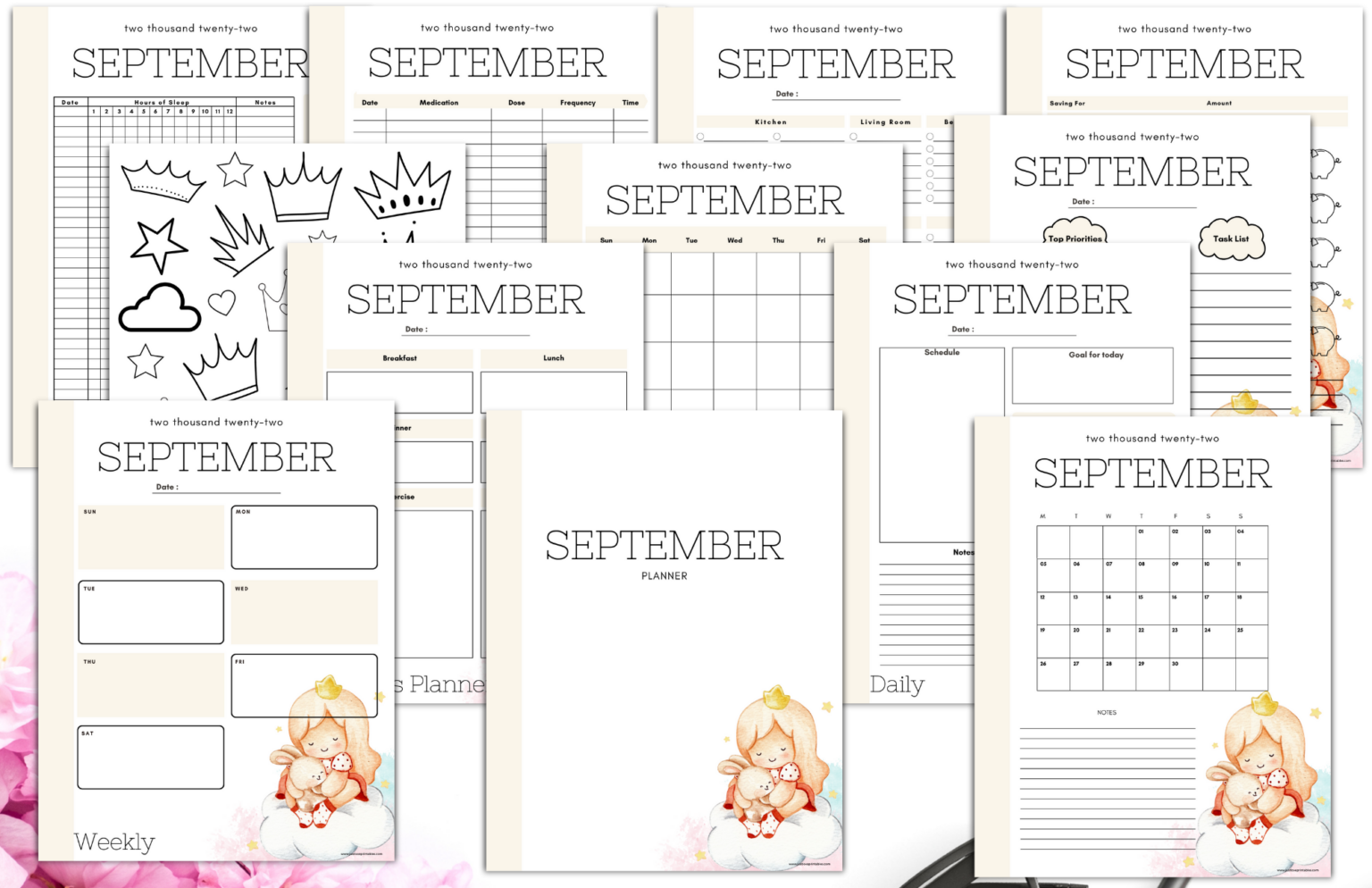 Free September 2022 Planner - Just Love Printables