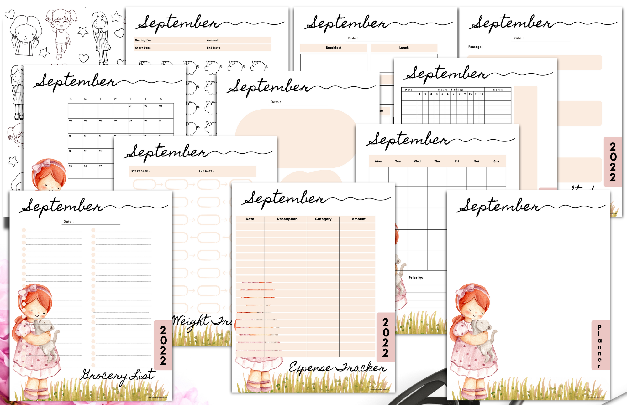 Free September 2022 Planner - Just Love Printables