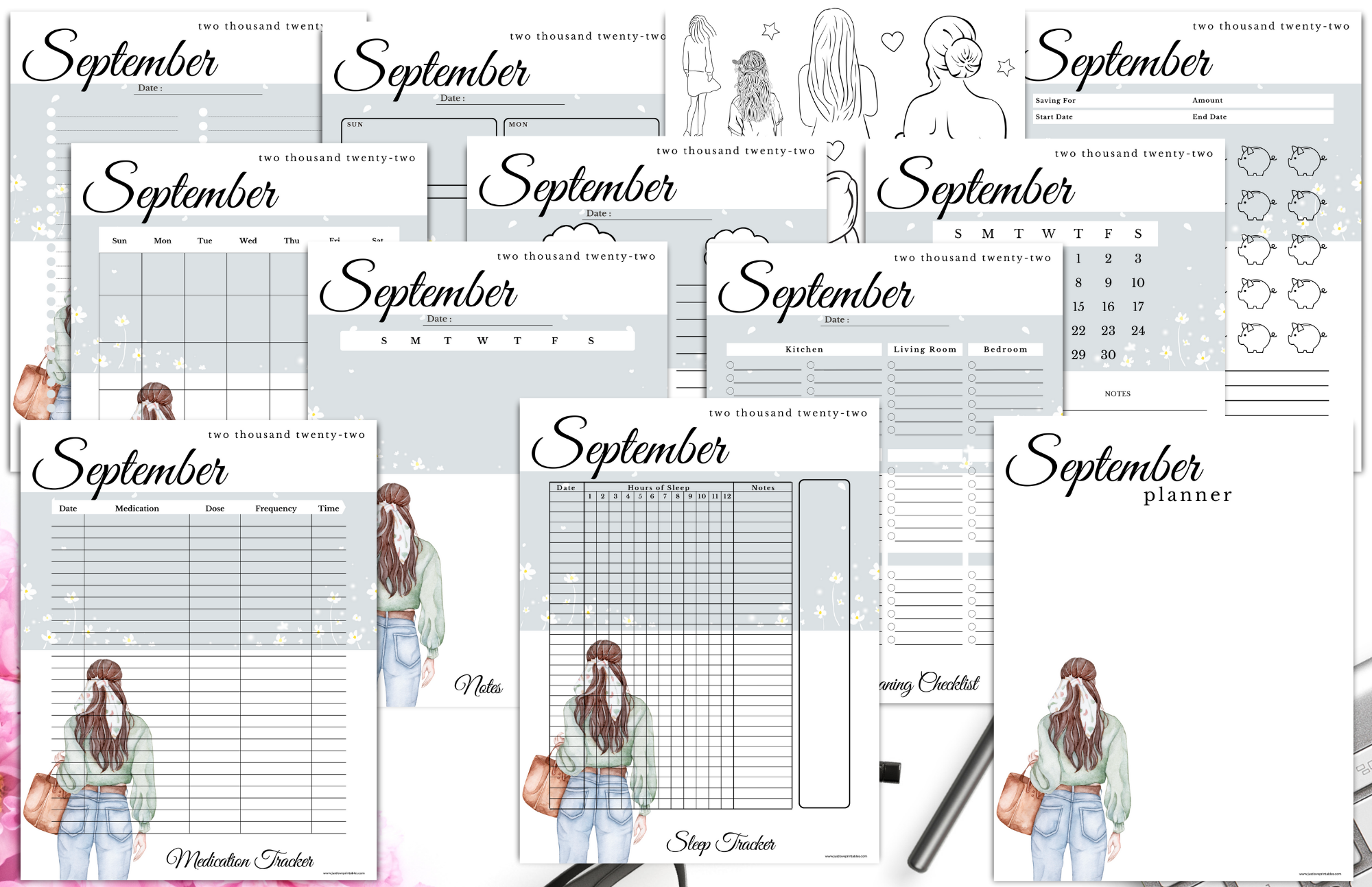 Free September 2022 Planner - Just Love Printables