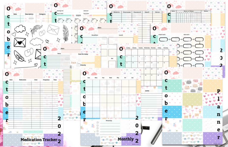 Free October 2022 Planner - Just Love Printables
