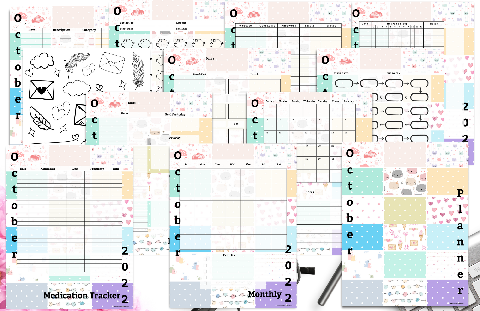 Free October 2022 Planner - Just Love Printables