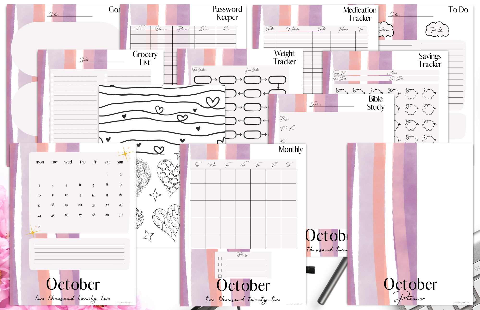 Free October 2022 Planner - Just Love Printables
