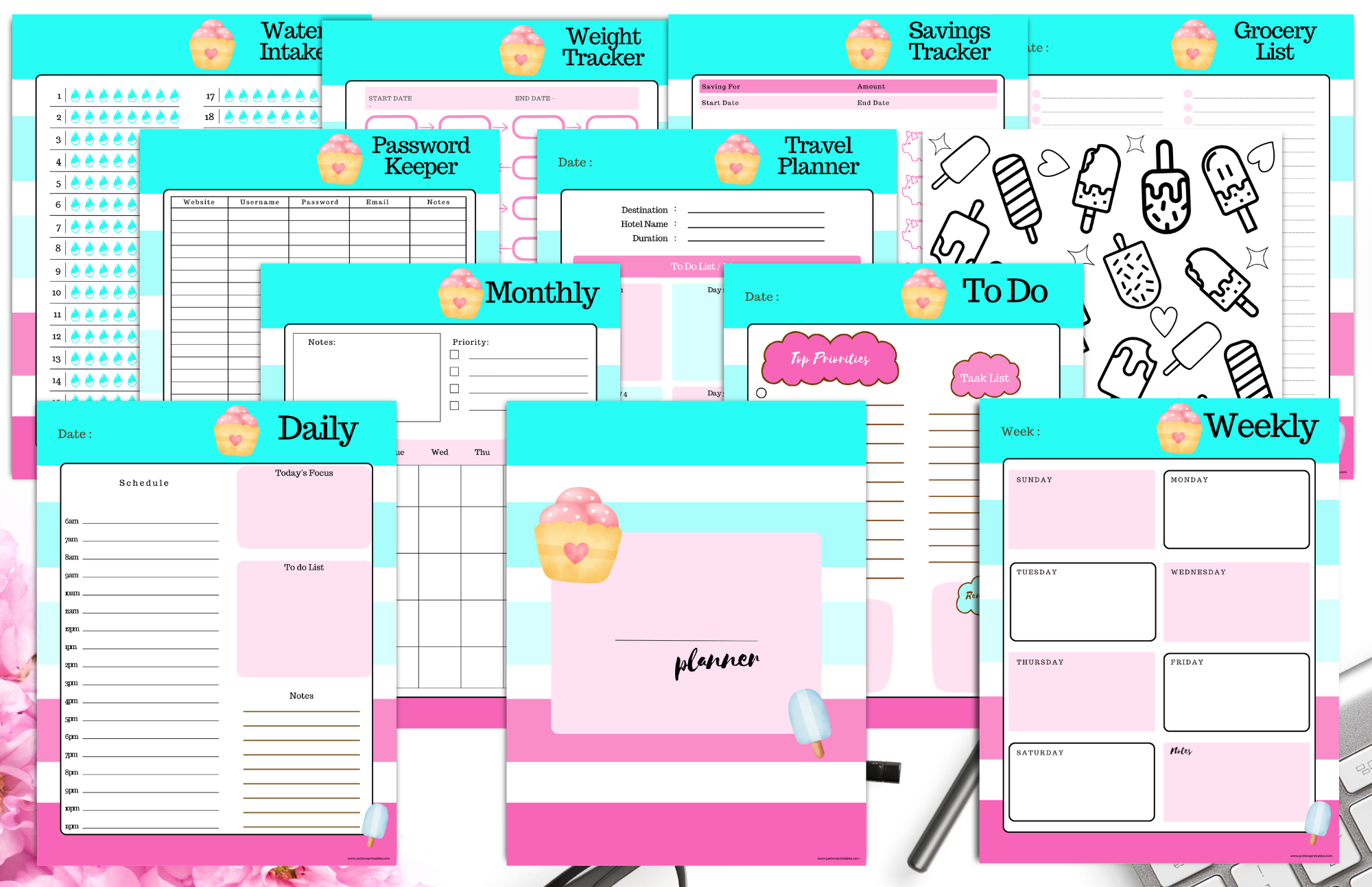 Free Undated Monthly Planner - Just Love Printables
