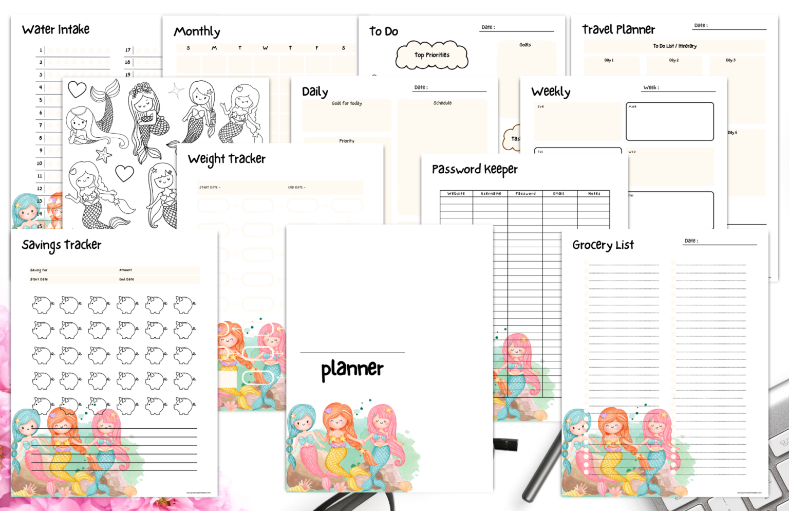 Free Undated Monthly Planner - Just Love Printables