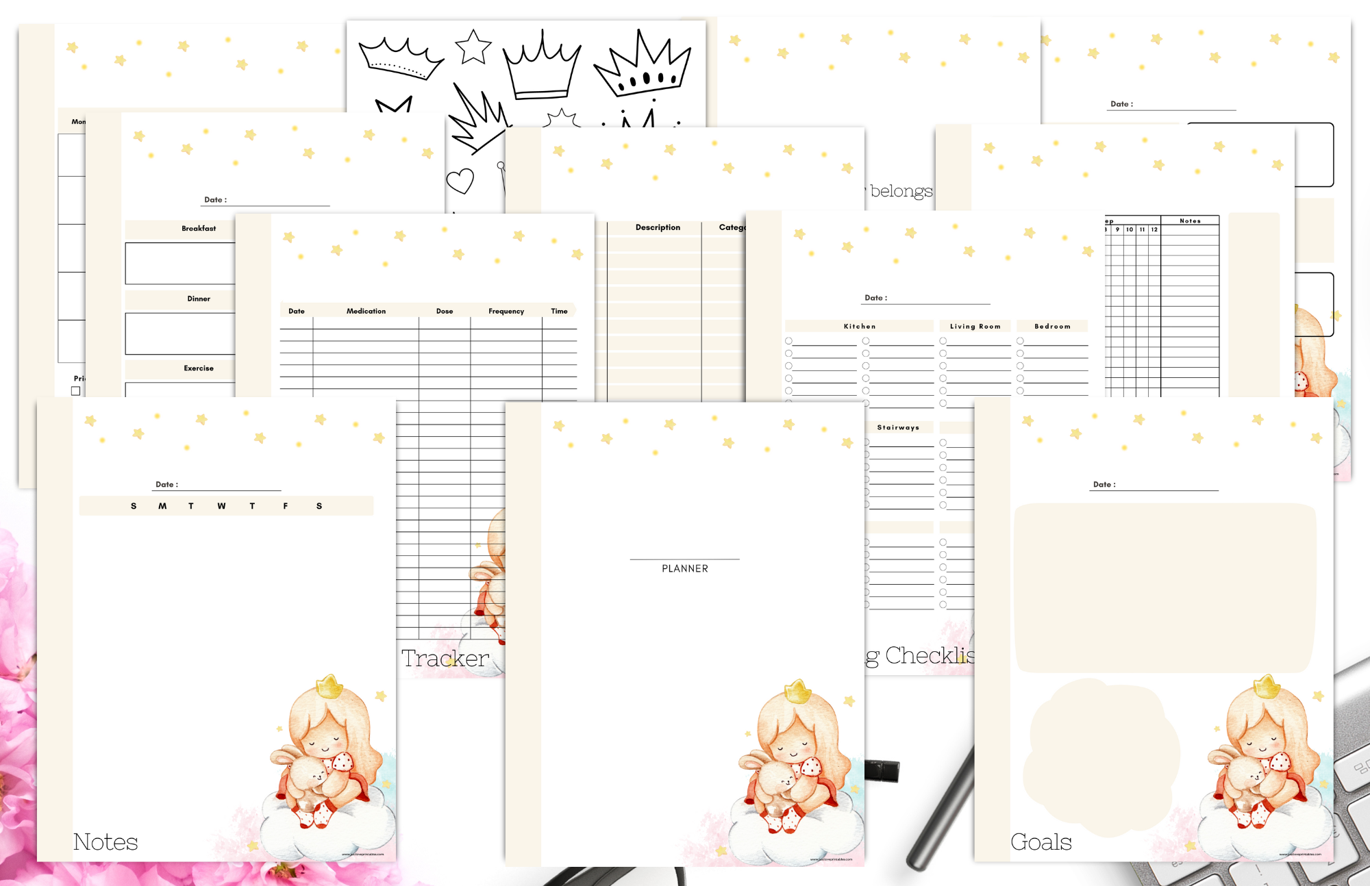 Free Undated Monthly Planner - Just Love Printables