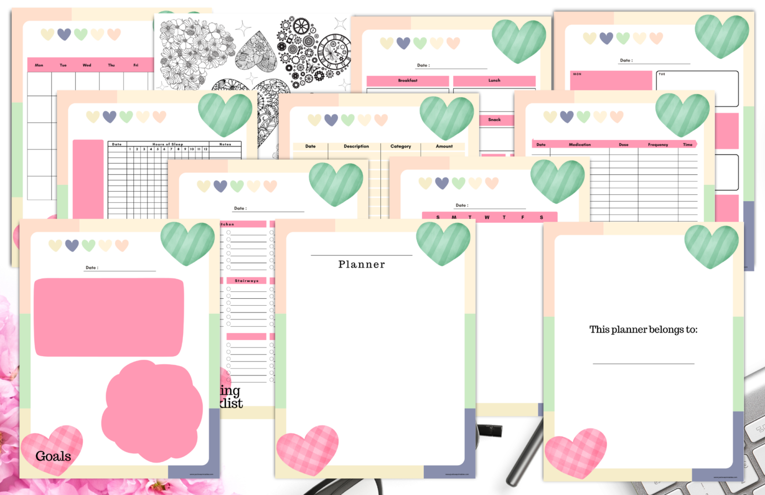 Free Undated Monthly Planner - Just Love Printables