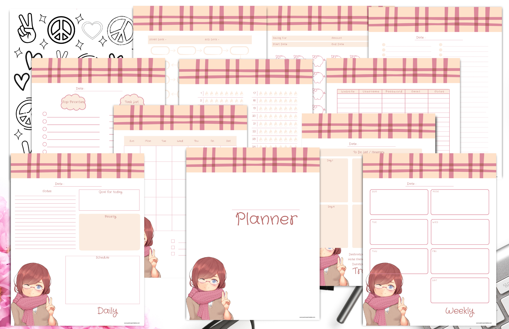 Free Undated Monthly Planner - Just Love Printables