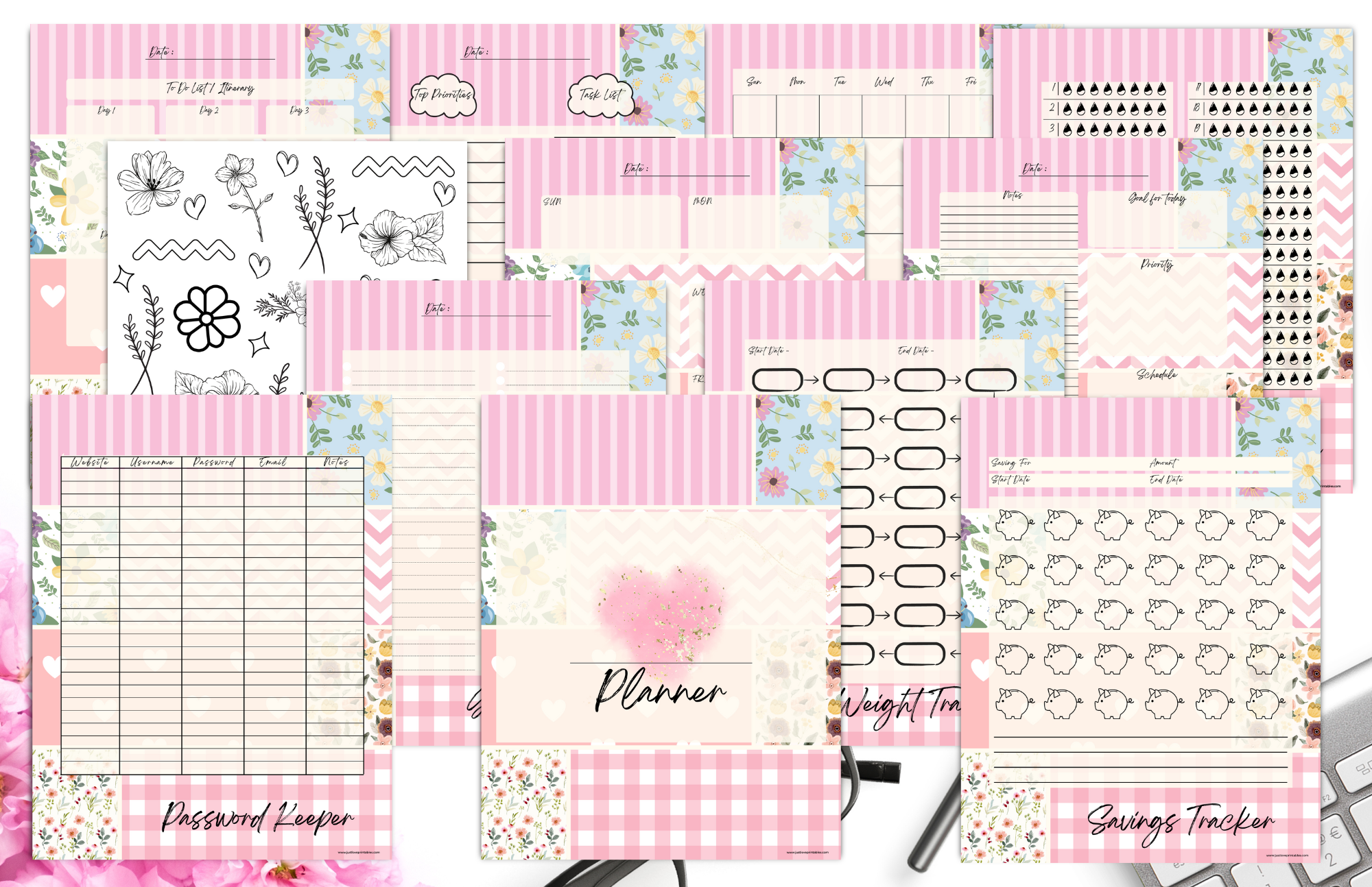 Free Undated Monthly Planner - Just Love Printables