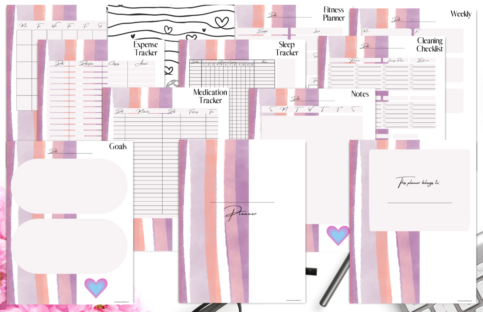 Free Undated Monthly Planner - Just Love Printables