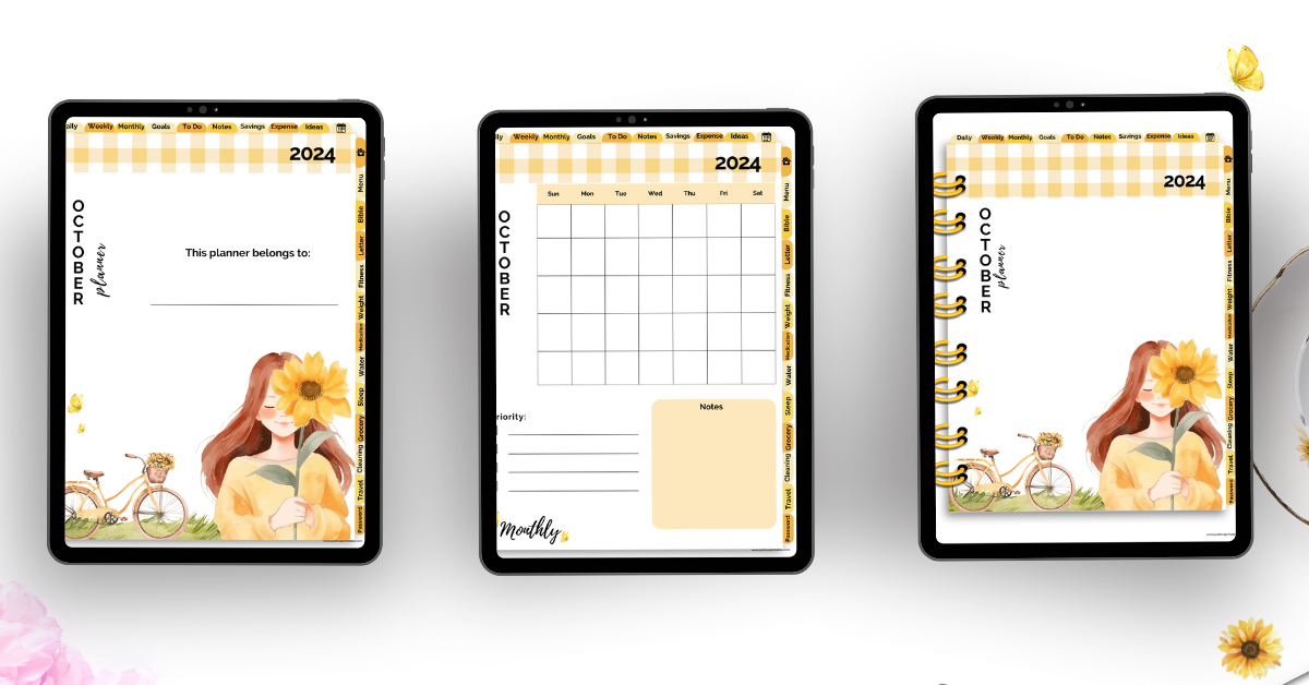 Free October 2024 Digital Planner - Just Love Printables