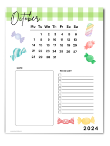 Free Undated Monthly Planner - Just Love Printables